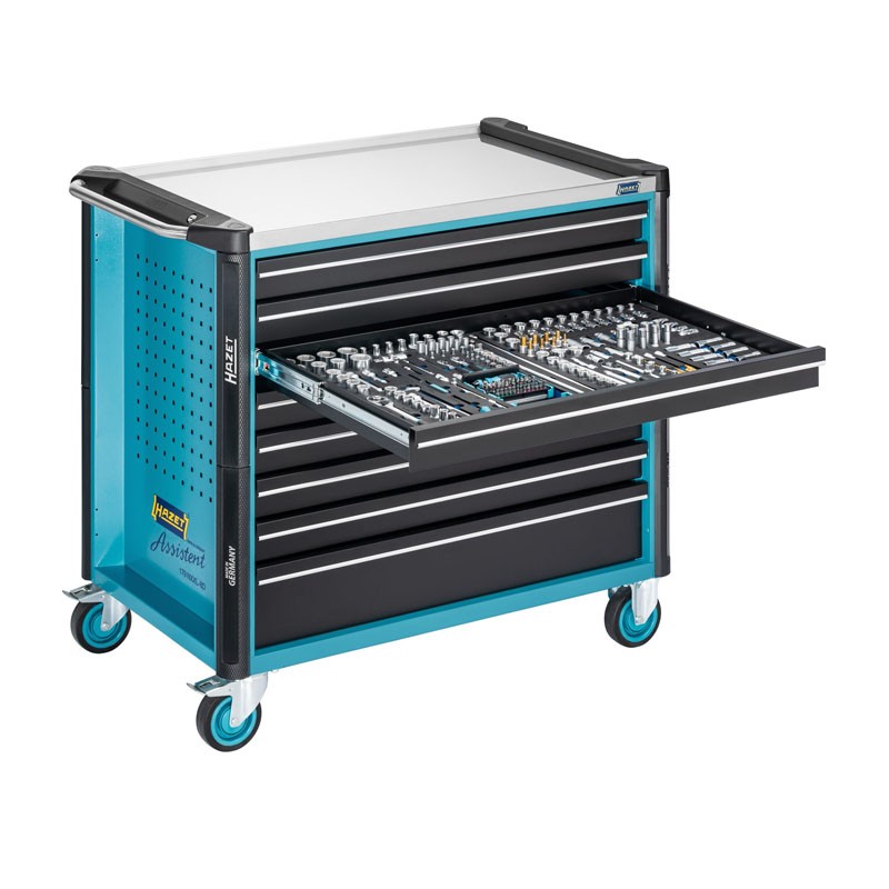 Servante d'atelier Assistent 8 tiroirs 619 outils Hazet